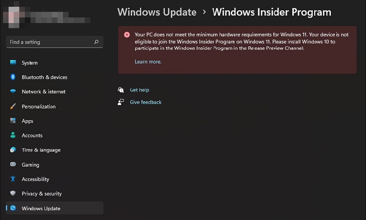Microsoft заборонила тестування Windows 11 на несумісних комп'ютерах • PIK